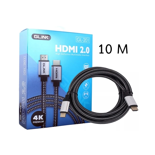 GLINK GL201 Cable HDMI 4K (V.2.0) M/M สายถัก 10M