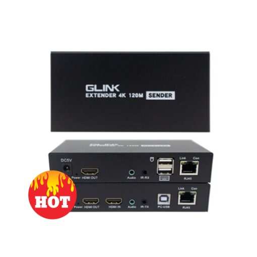 GLINK GL-040 Converter HDMI KVM Extender (4K)
